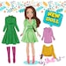Printable Paper Doll Dress up Kit, Winter Doll Wardrobe, DIY Book, Doll ...