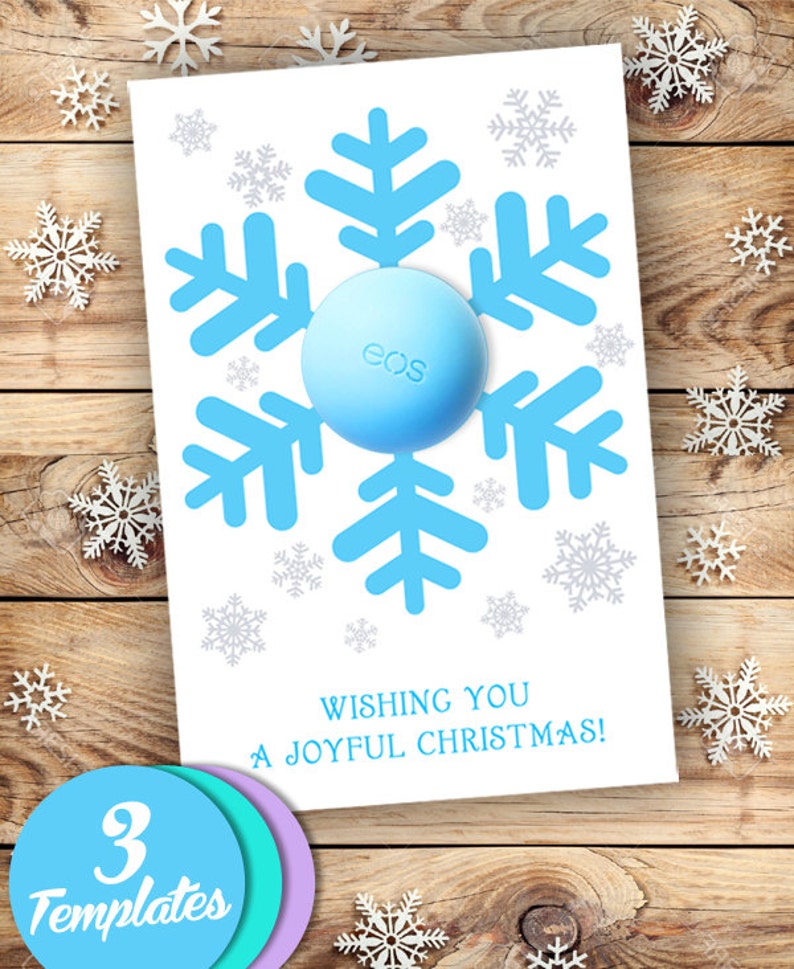 Christmas Gift Eos Lip Balm Snowflake Christmas Ornament Balm Holder ...