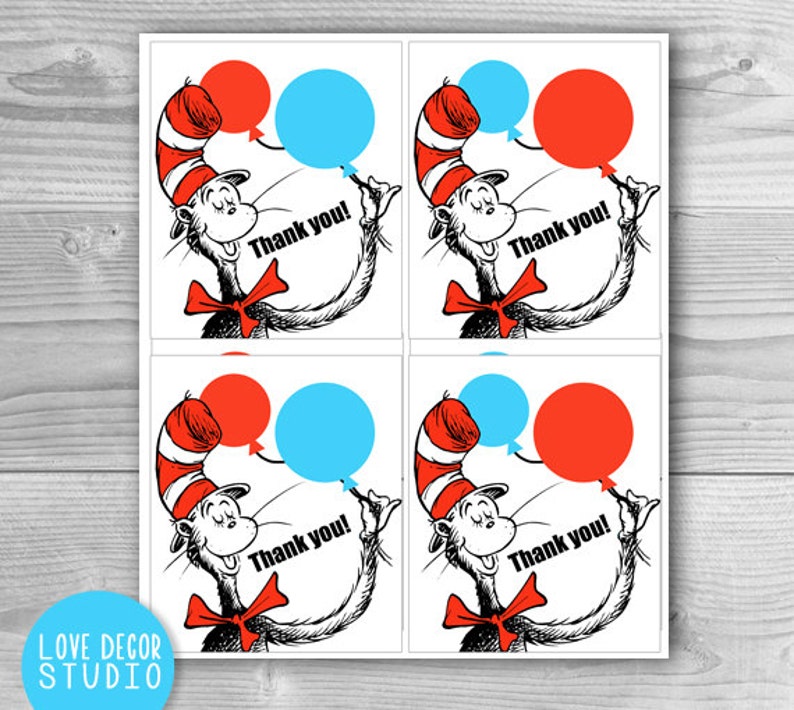 Birthday Favors With EOS Lip Balm - Dr Seuss Gift Tags - Printable Gift ...