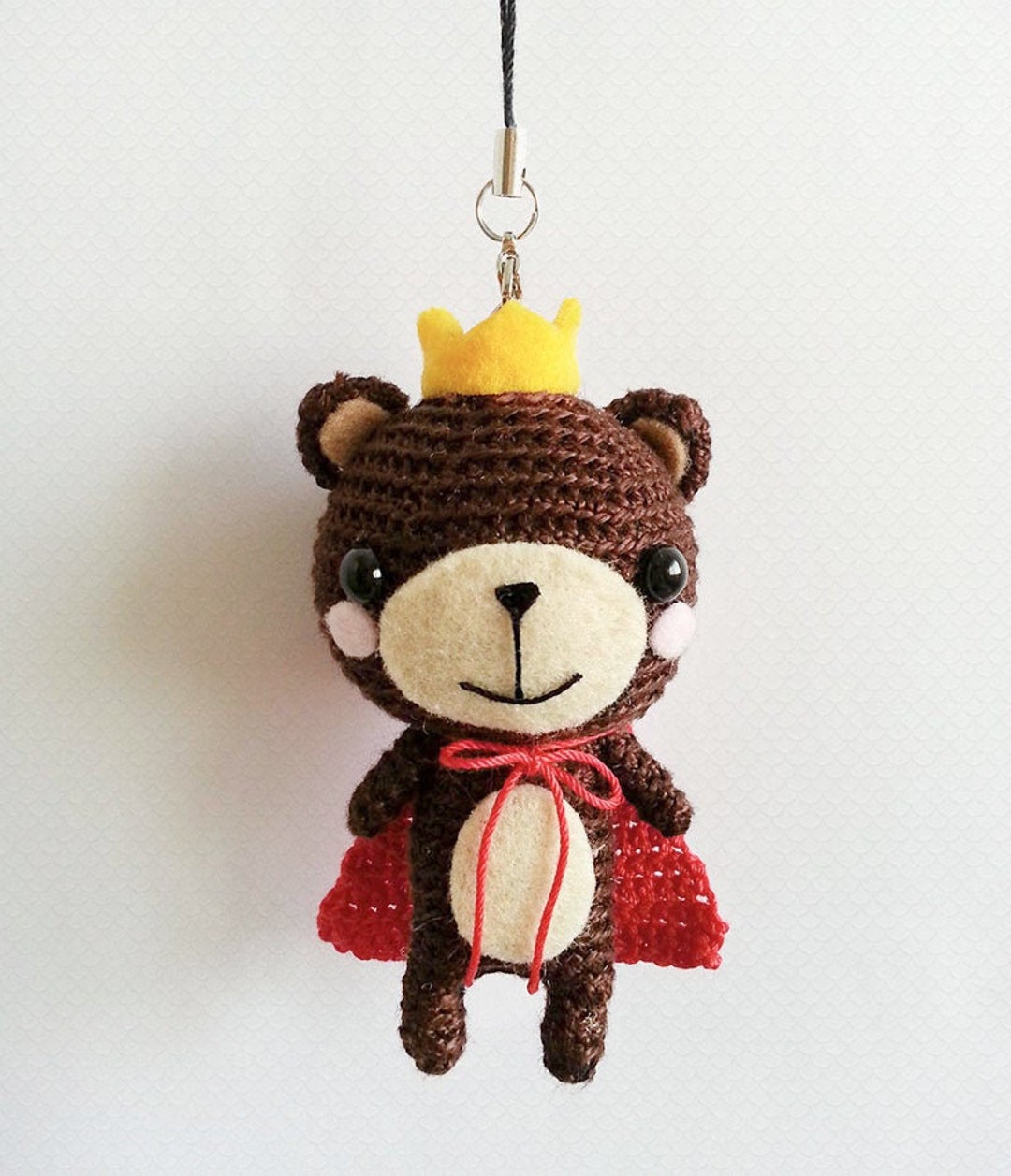 Crochet Bear Amigurumi Bear Cute Keychain Crochet Keychain - Etsy