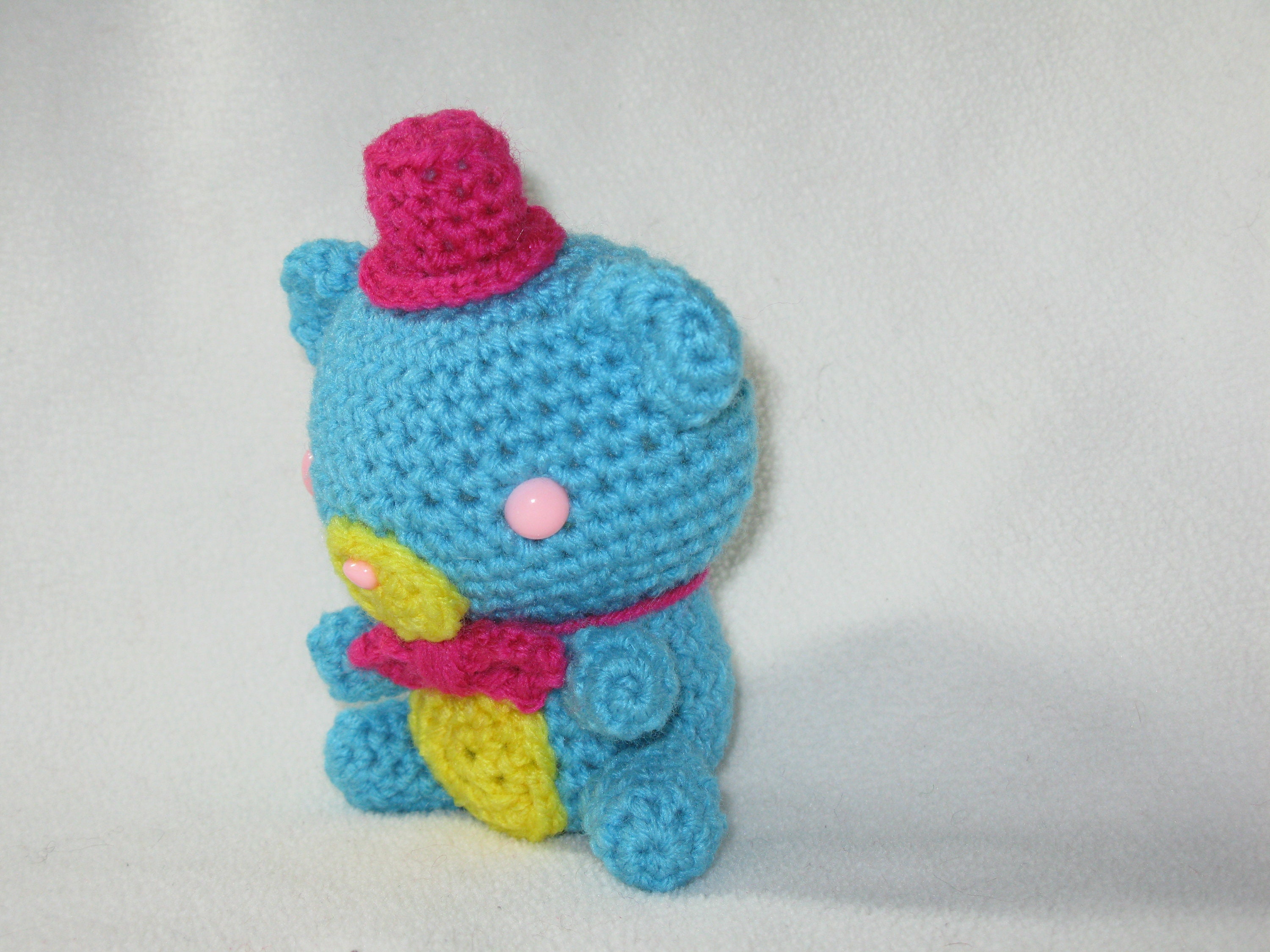 Chibi colorful Freddy amigurumi plush turquoise | Etsy