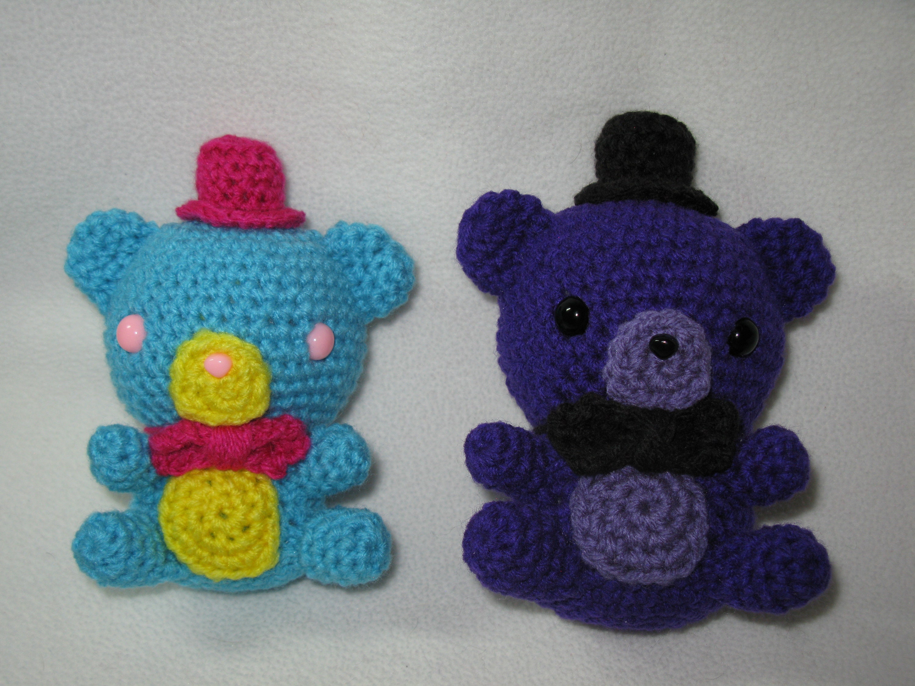 Chibi colorful Freddy amigurumi plush turquoise | Etsy