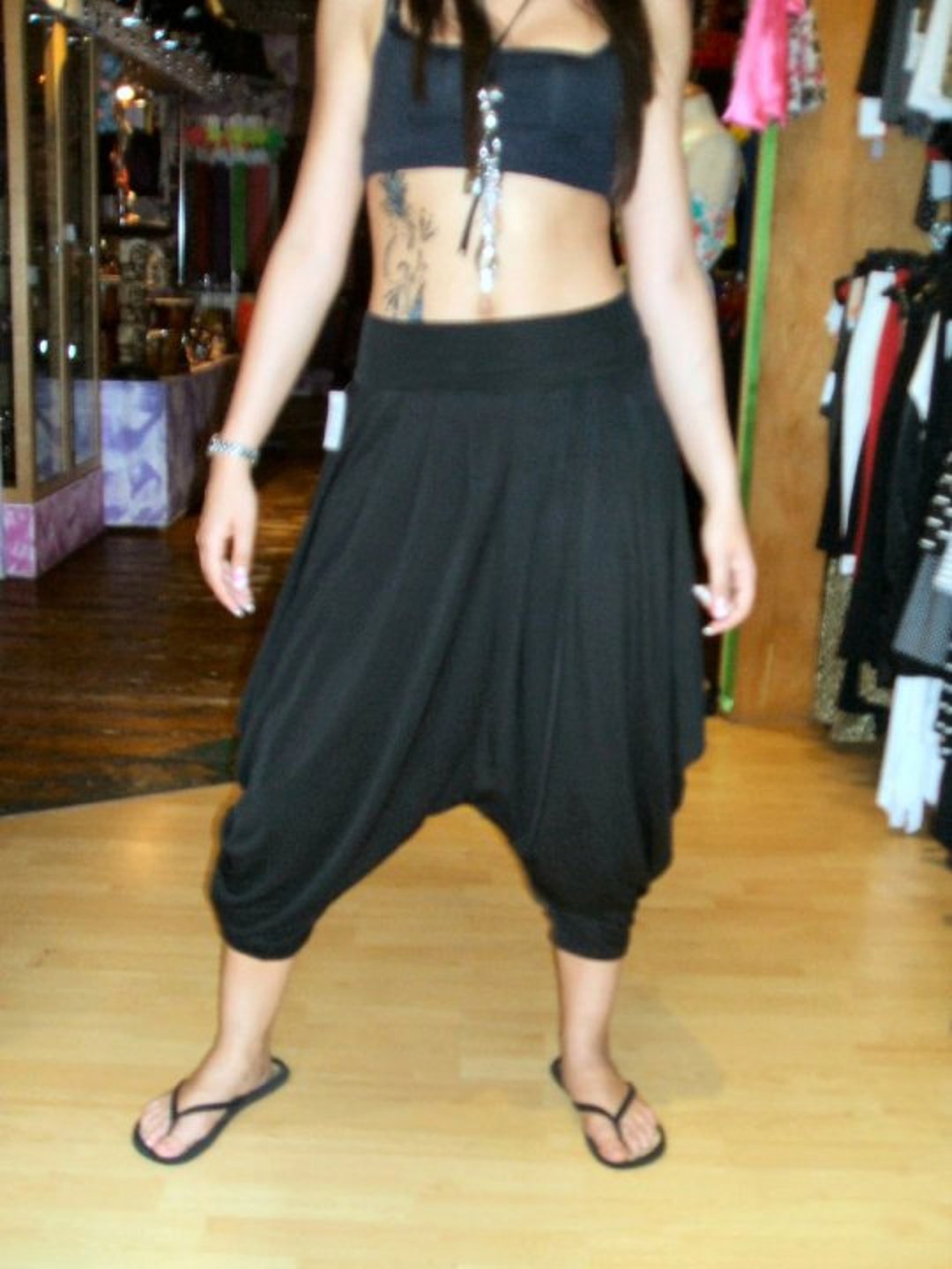 Baylis & Knight Black HAREEM Harem Genie Aladdin Alibaba Loose Relaxed ...