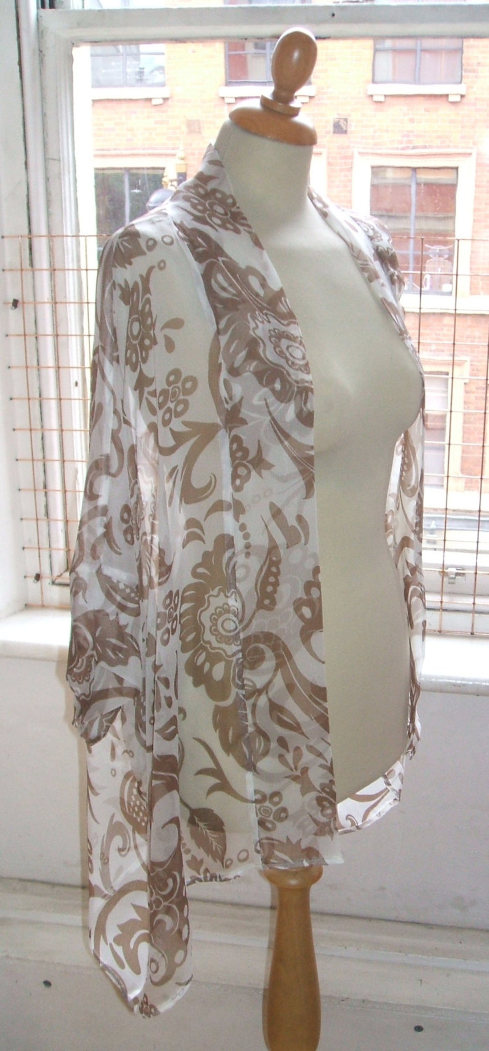 Baylis & Knight Beige Cream SILK Mid Length KIMONO Jacket - Etsy