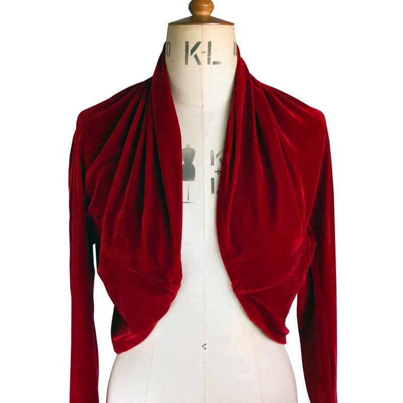 Red Bolero Jacket - Etsy