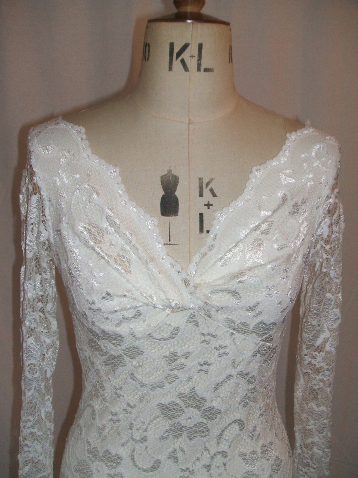 Baylis & Knight Pure White LACE Long Sleeve POLLY Twist Pencil - Etsy