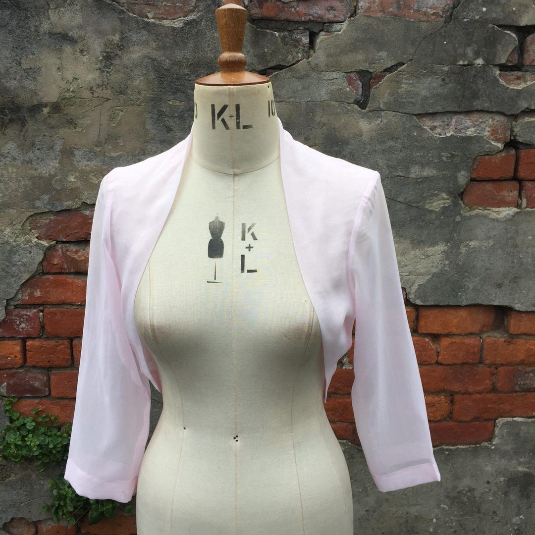 Baylis & Knight Pale Pink , Baby Pink, Pastel Pink Sheer Cropped 3/4 ...