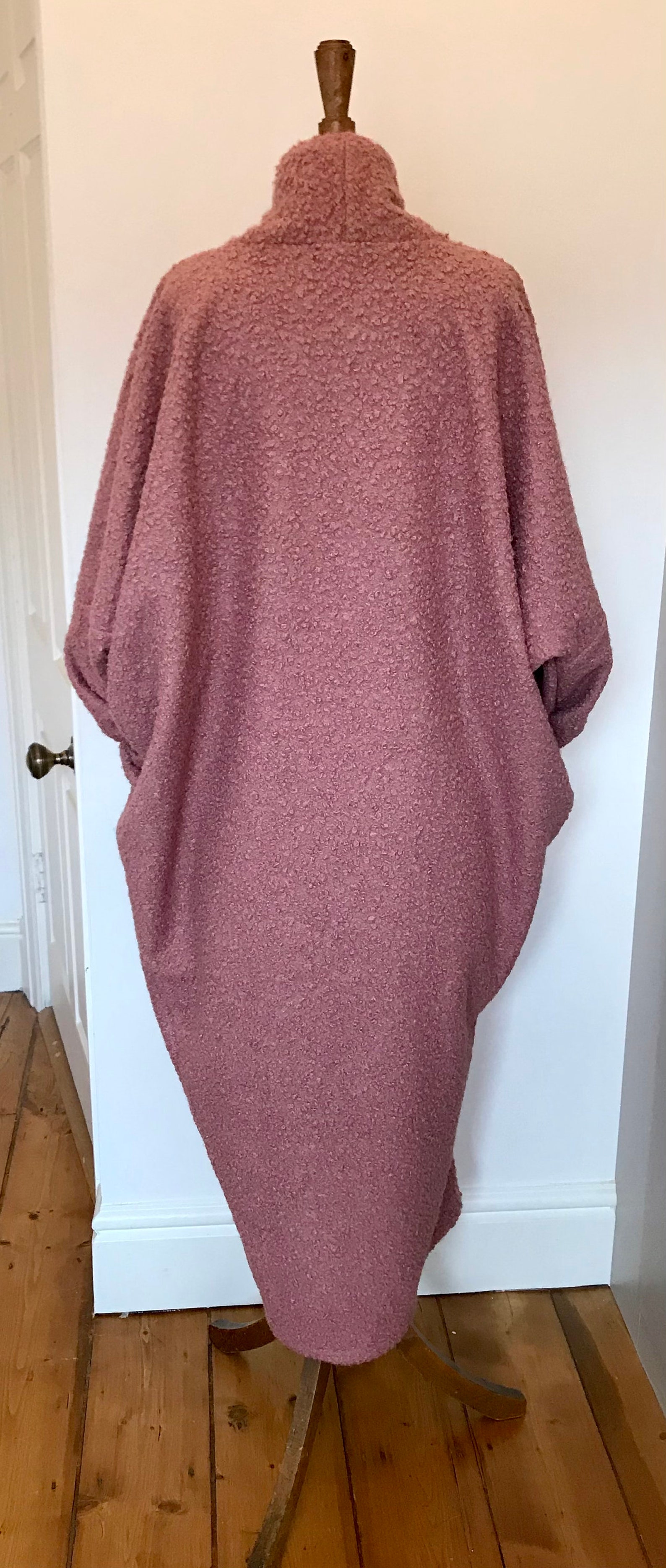 Dusky Pink Oversized Duster Coat Coatigan With Pockets Baylis and ...