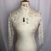 Baylis & Knight Caffe Latte High Button Neck Scalloped Lace Wedding ...