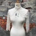 Baylis & Knight Caffe Latte High Button Neck Scalloped Lace Wedding ...