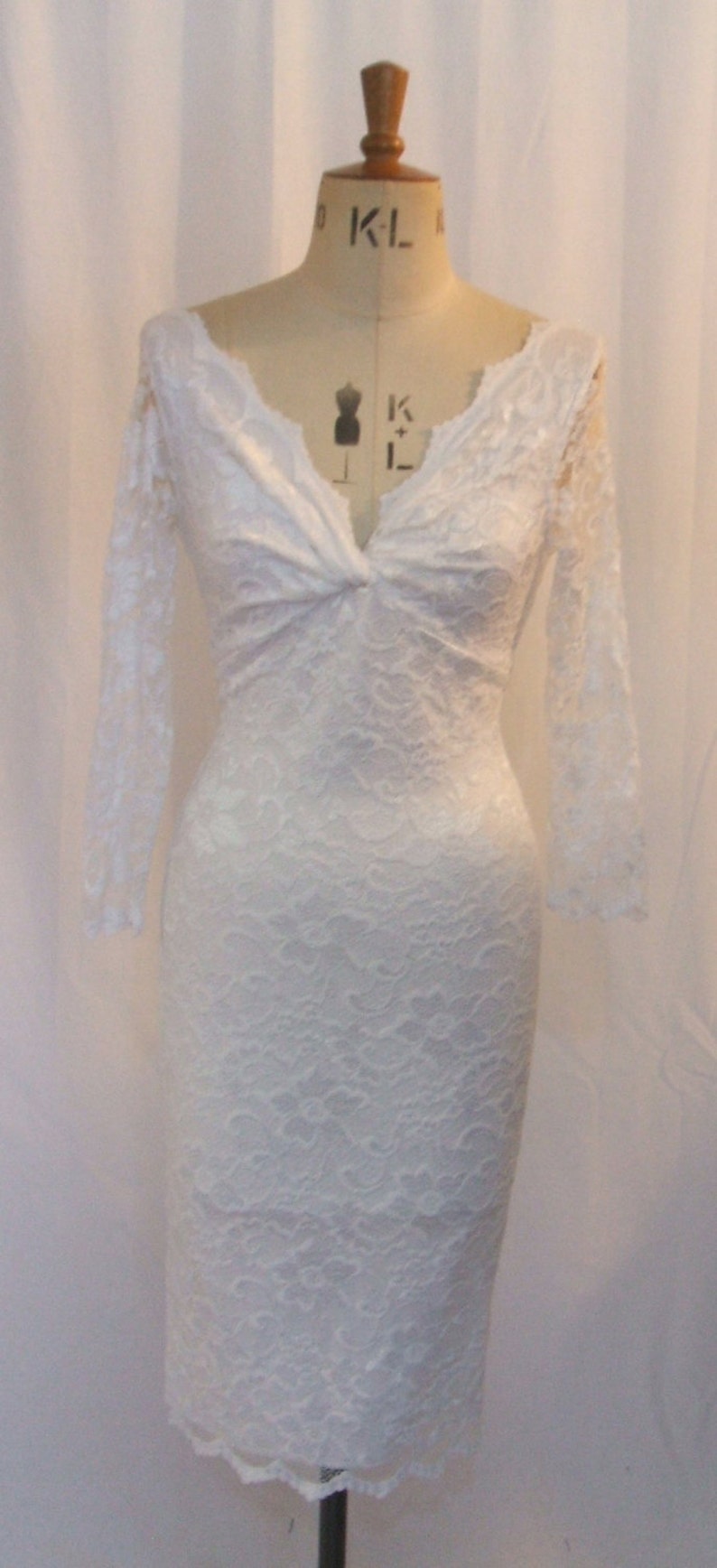 Baylis & Knight Pure White LACE Long Sleeve POLLY Twist Pencil - Etsy