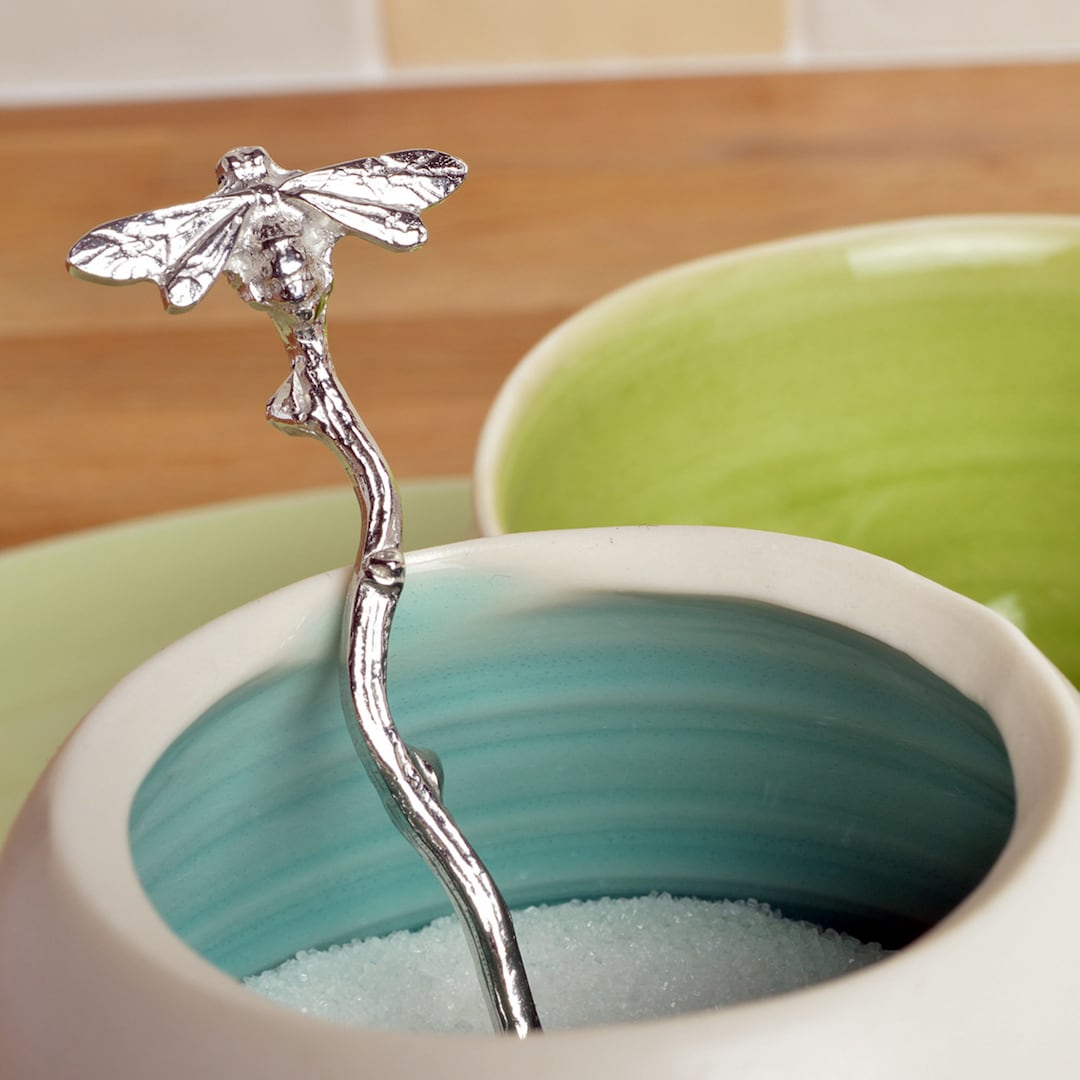 Bee Pewter Sugar Spoon: Handmade in England, Bee Lovers Gift - Etsy