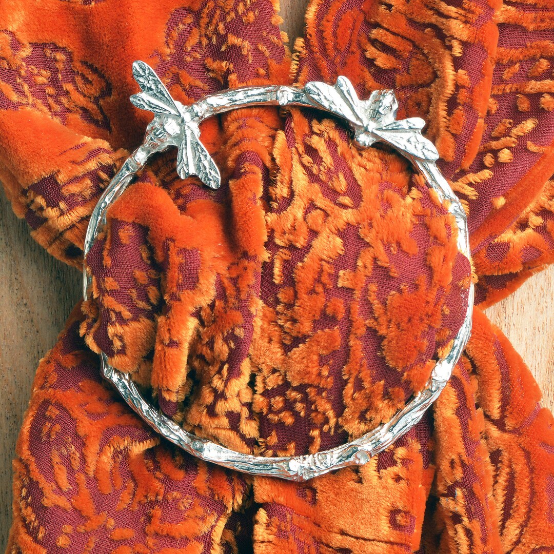 Pewter Bee Scarf Ring | Handmade in England - Etsy UK