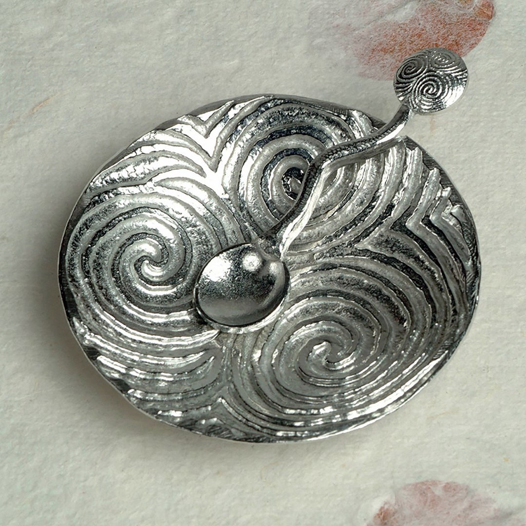 Spiral of Life Pewter Trinket Bowl and Spoon - Celtic Spiral Gifts ...