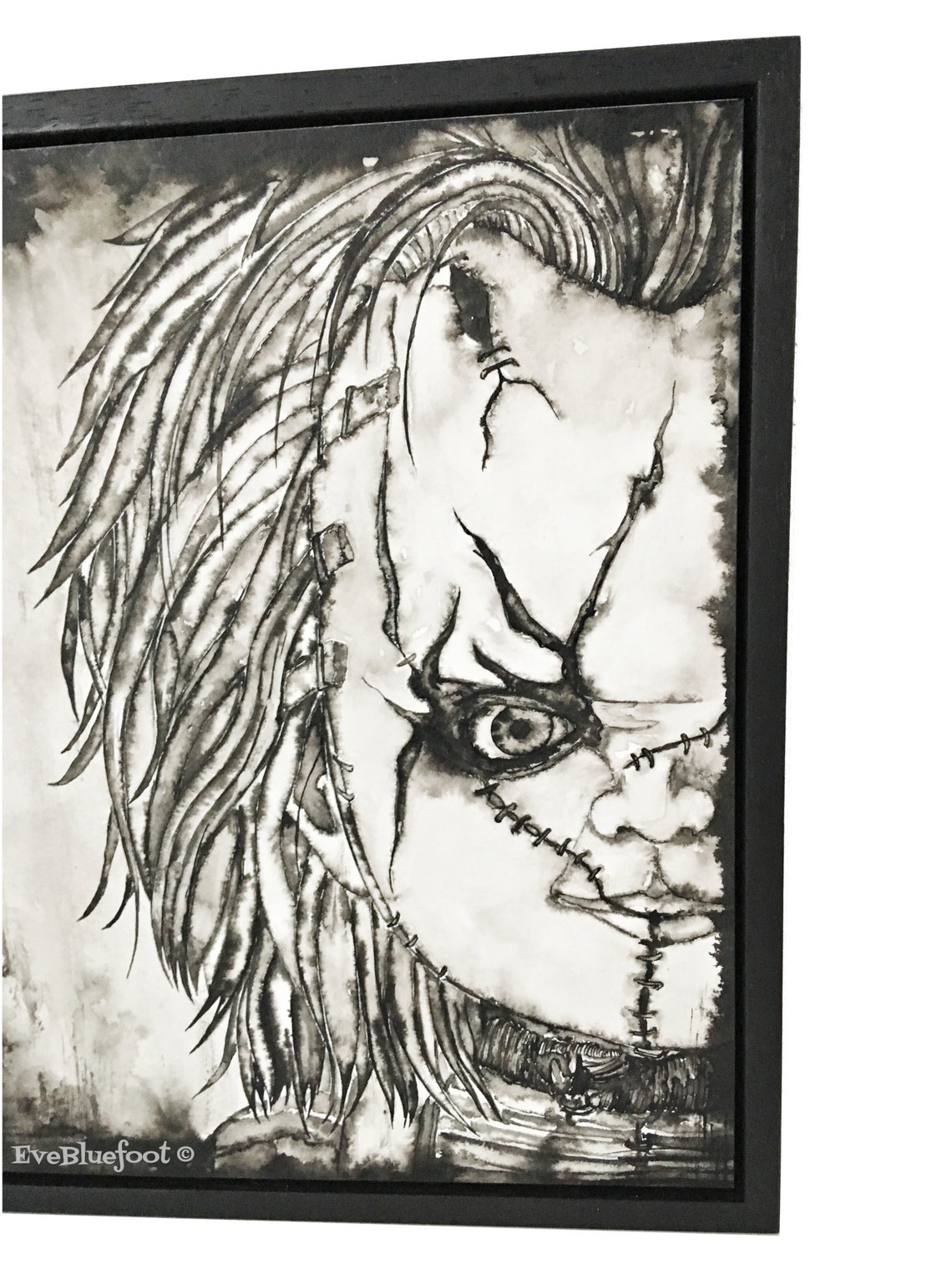 Framed Painting, Chucky Original Painting, Chucky Illustration Painting ...