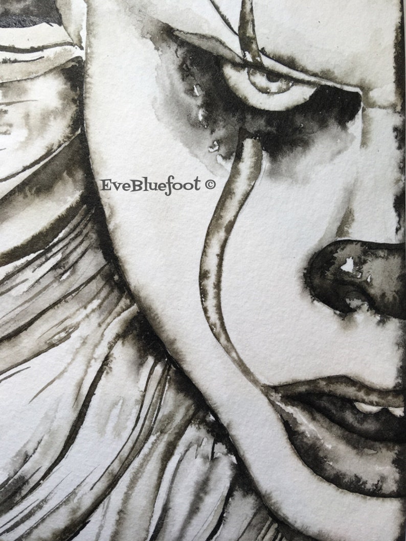 Pennywise Portrait Fine Art Print Penniwise Art Illustration - Etsy