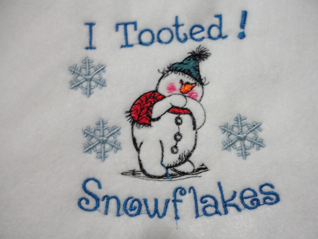 Toilet Paper Design Snowman I Tooted Snowflakes Snowman Christmas ...