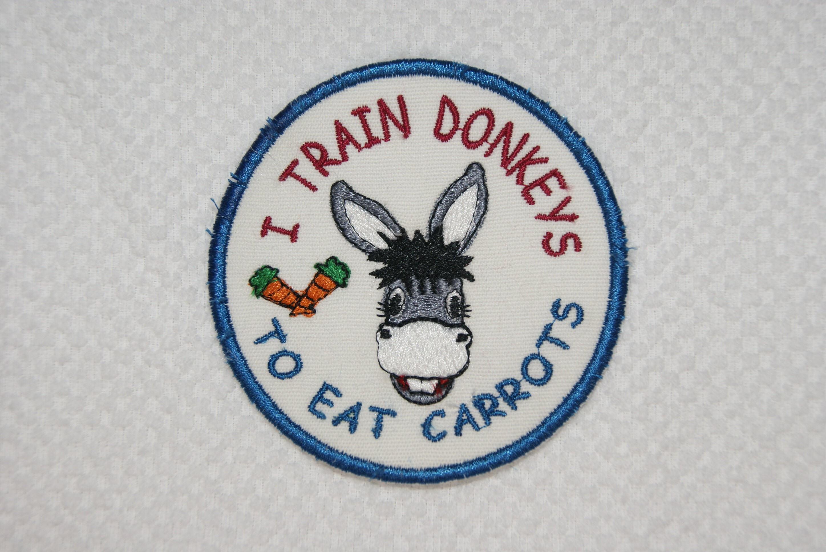 Donkey Applique Patch Set Boy and Girl Embroidery Digital Design 4x4 ...