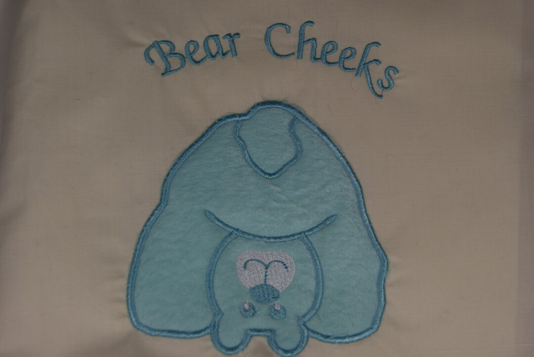 Bear Cheeks Applique 4x4 5x7 Embroidery Digital Design - Etsy