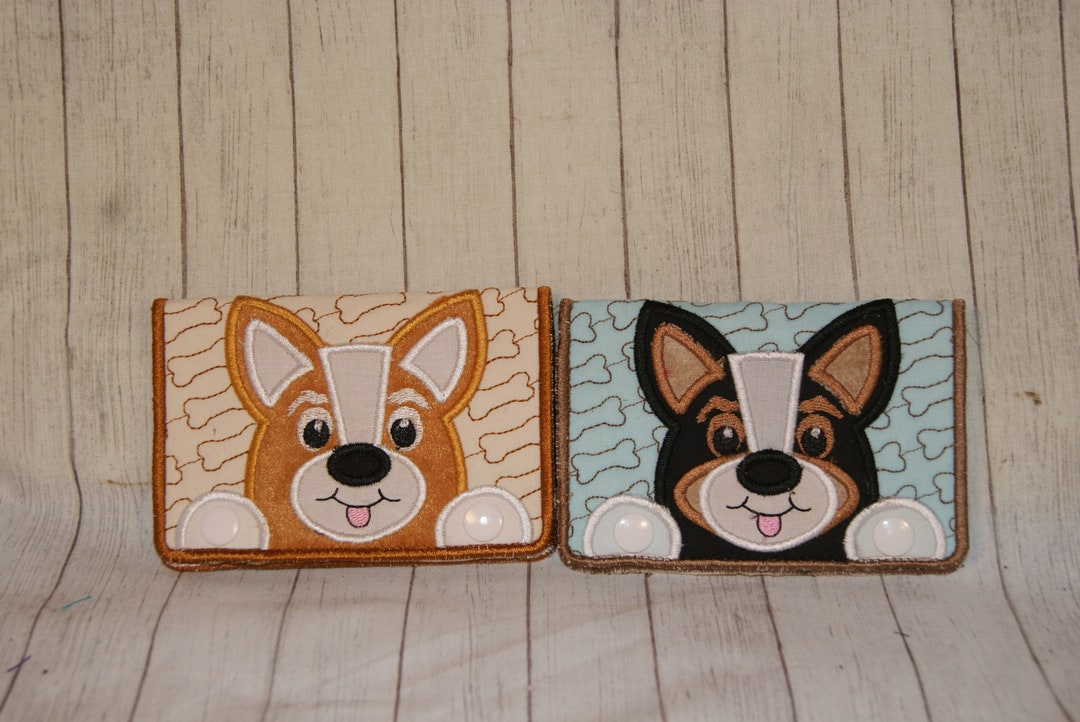 Corgi Dog Applique Towel Holder Topper Machine Embroidery Digital ...