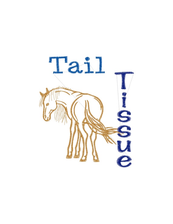 Toilet Paper Design Horse Mule Tail Tissue Horse Rear Butt | Etsy