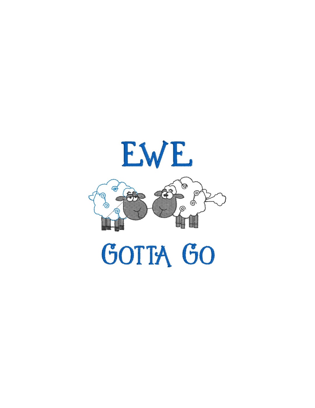 Toilet Paper Design Sheep Ewe Gotta Go 4x4 5x7 - Etsy