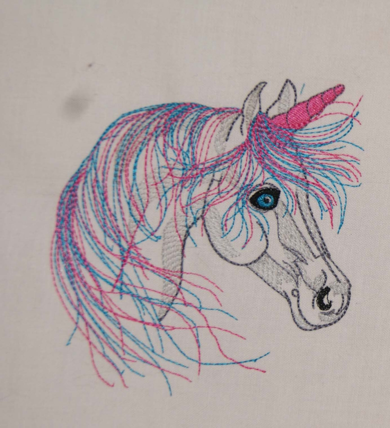 Unicorn Sketch Embroidery Digital Design 4x4 5x7 - Etsy