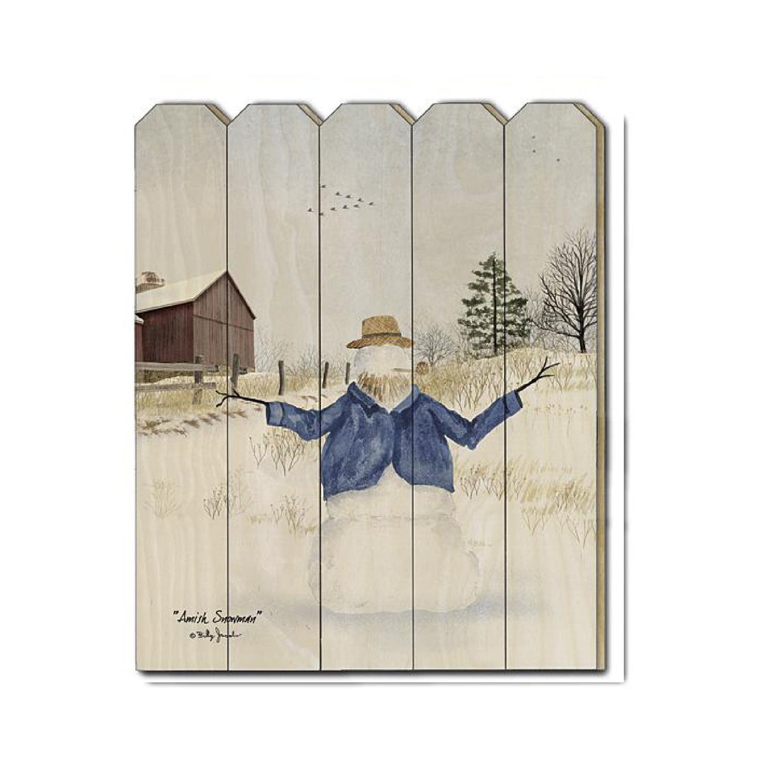 Snowman Sign Primitive Artwork Amish Snowman Sign Christmas Sign Billy ...