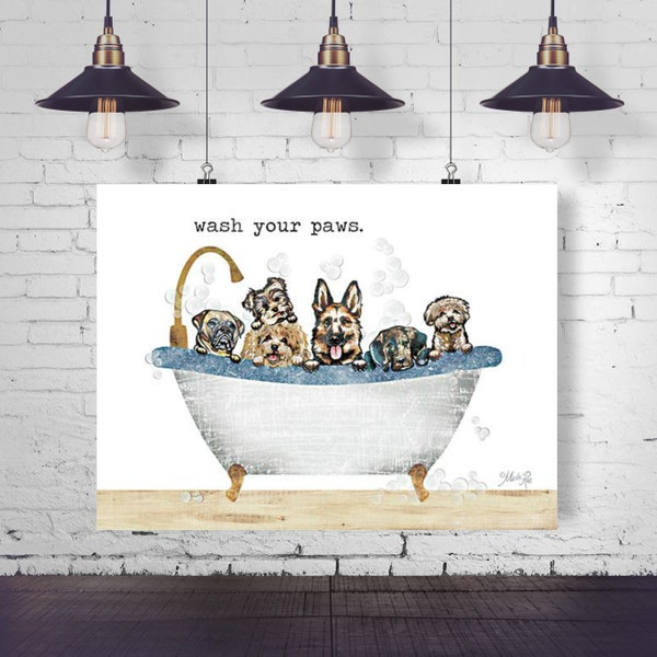 Bathroom Signs Dogs - Etsy