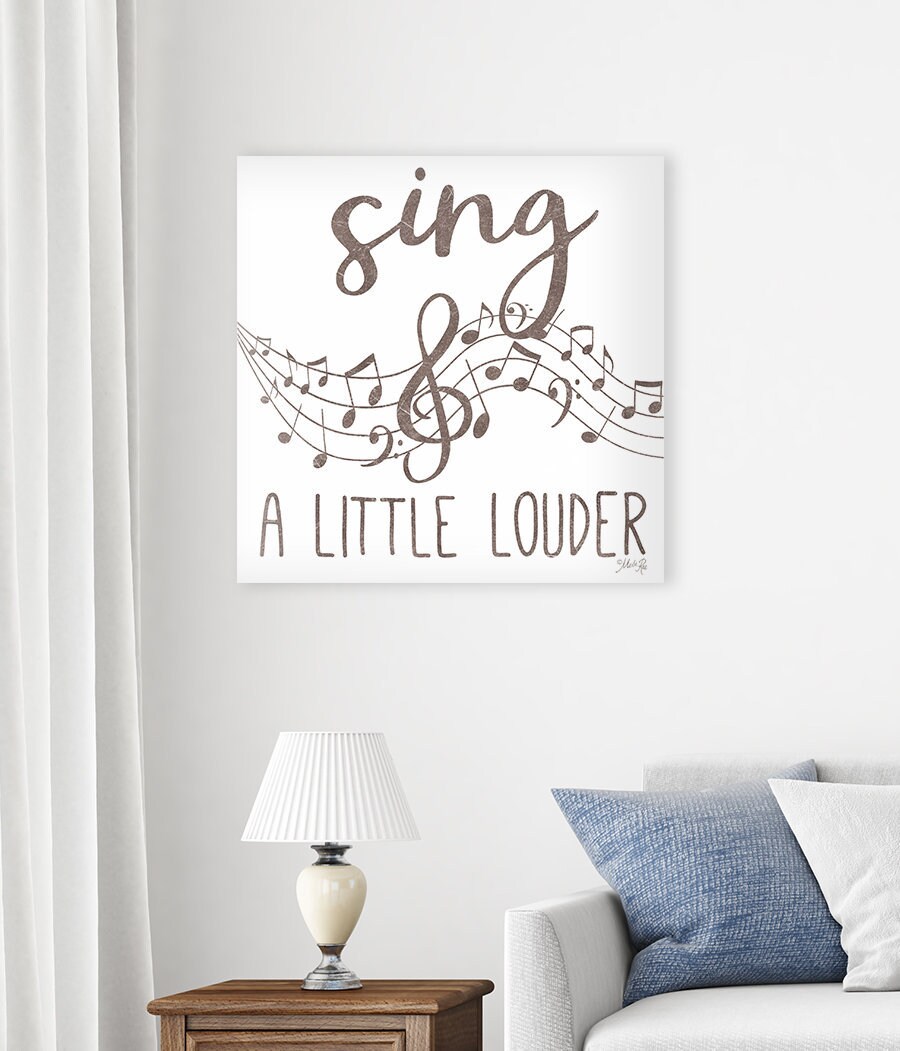 Sing A Little Louder Printliving Room Decor Rustic - Etsy Denmark