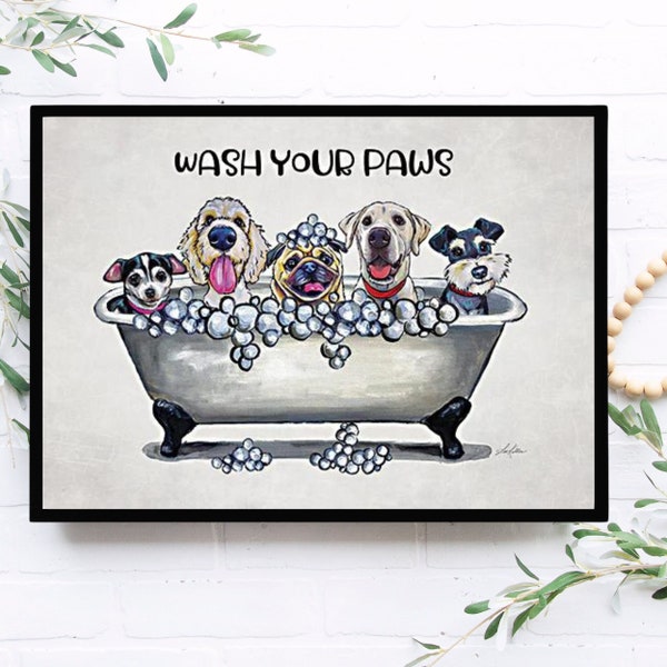 Dog Bathroom Sign - Etsy