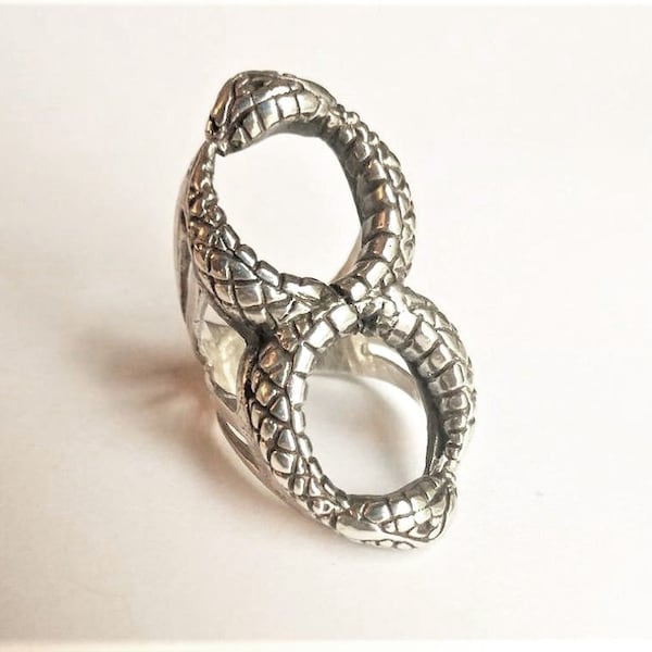 Snake Eating Its Tail Ring - Etsy