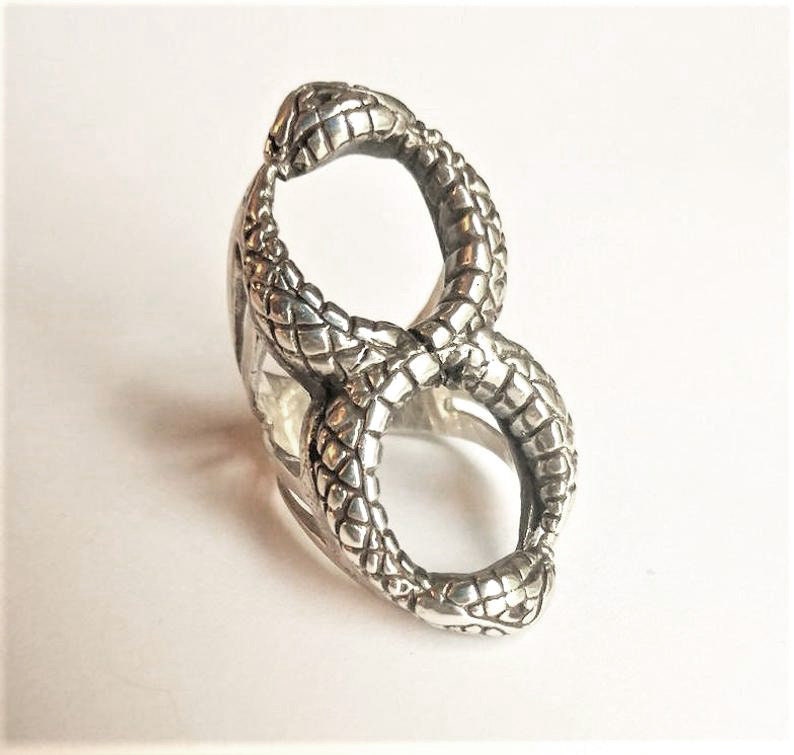 Ouroboros Snake Ring, Silver Snake Ring, Infinity Ouroboros, Snake ...