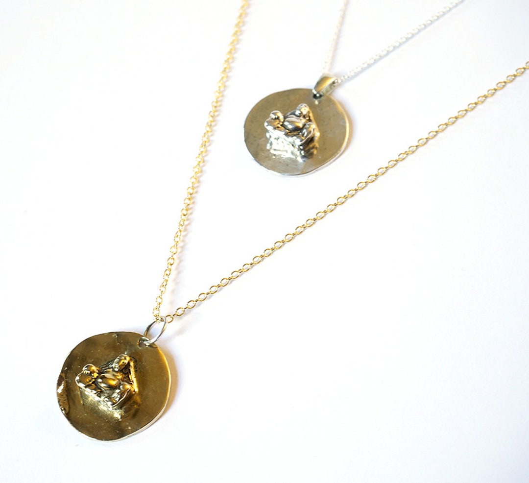 Handmade Brass Buddha Coin Necklace, Fortune Medallion Pendant - Etsy