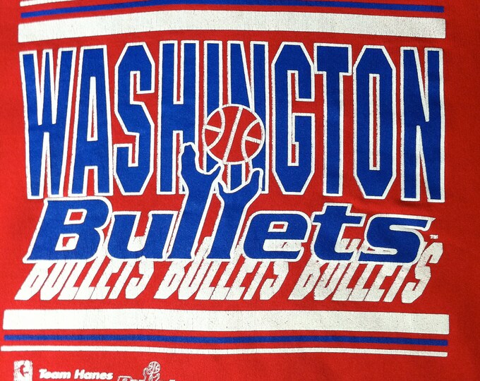 Washington Bullets 1980's Crewneck Sweatshirt Large - Etsy