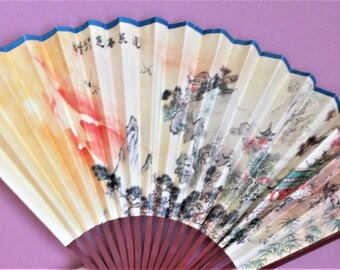 Vintage hand fan | Etsy