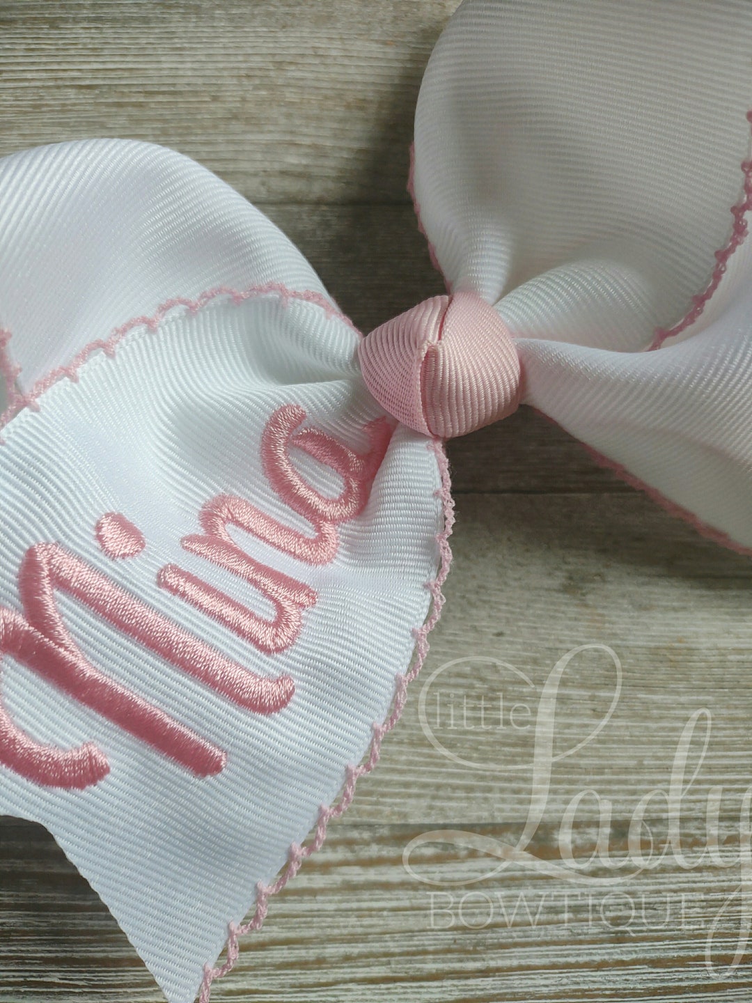 Monogrammed Hair Bow- Monogrammed Bow-hair Bow With Name- Baby Bow ...