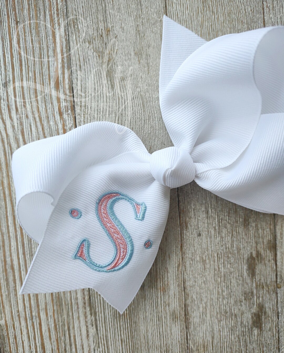 Monogrammed Hairbow- Personalized Bows for Girls-custom Hairbow ...