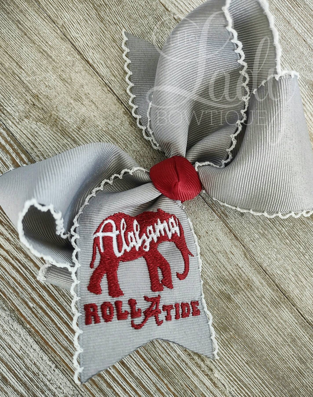 Alabama Hairbow - Elephant Hair Bow- Collegiate Hair Bow- School Bow ...