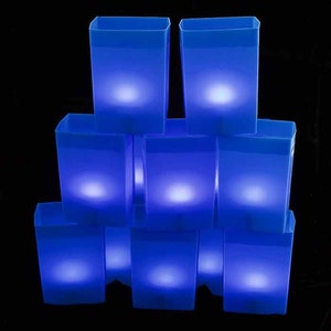 FLIC Luminary Hard Shell: Set of 12 White Luminaries, xtrabrite LED Tea ...