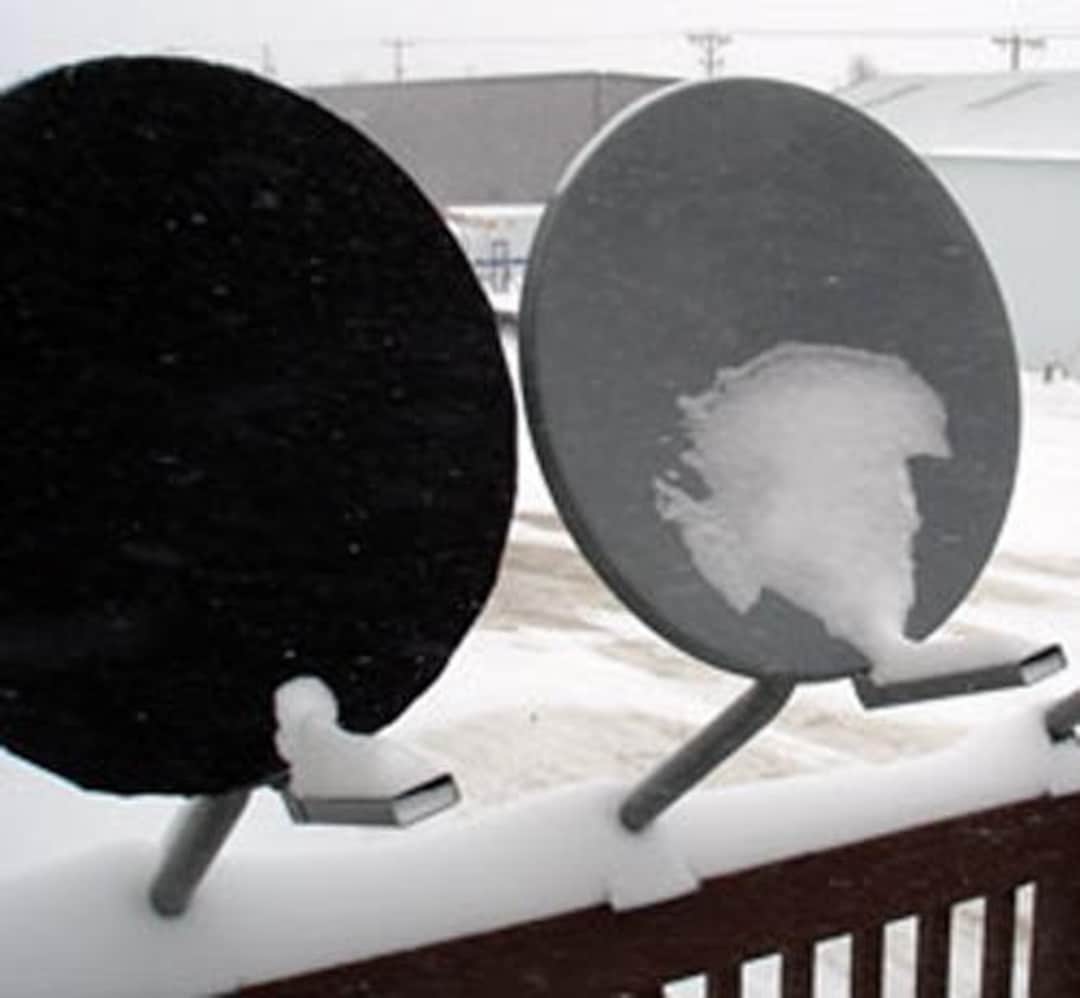 Universal Satellite Dish Cover: Snow Protection, BLACK OR USA Flag ...