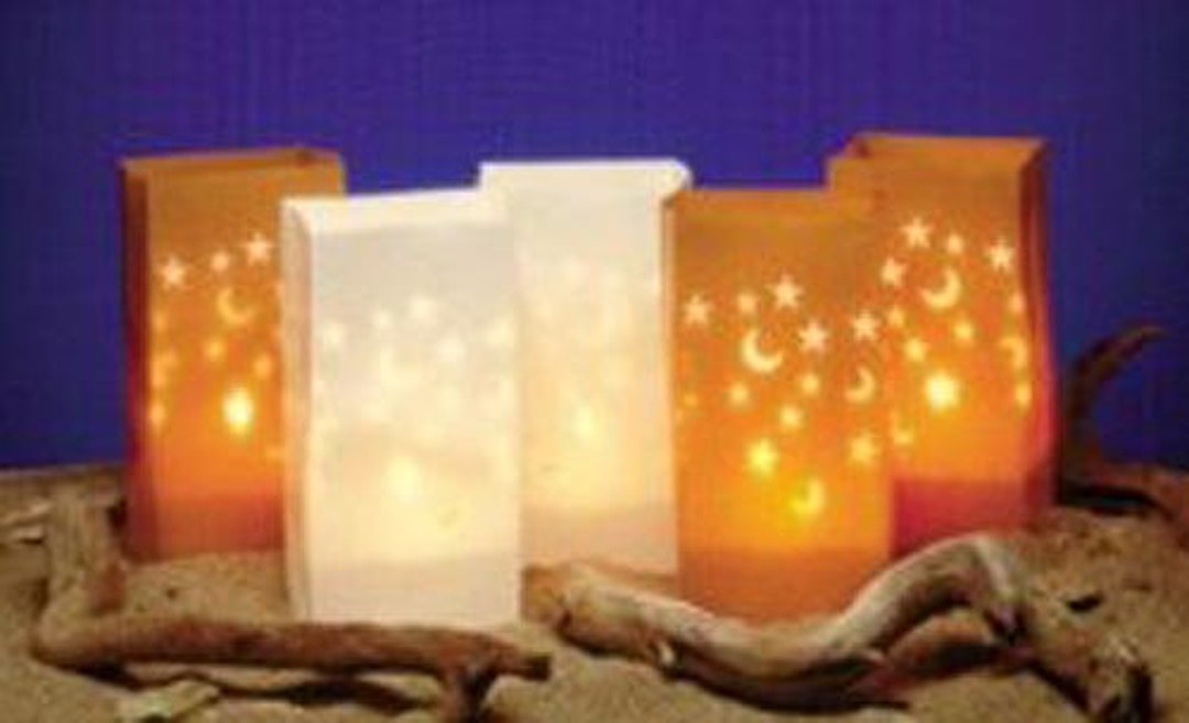 WEDDING Engagement Electric Luminary SETS Moon & Stars by Rc Lightstyle ...