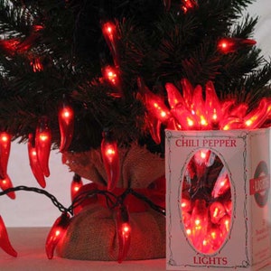 LED Chili Pepper String Lights 50 Peppers per String Patriotic , Summer ...