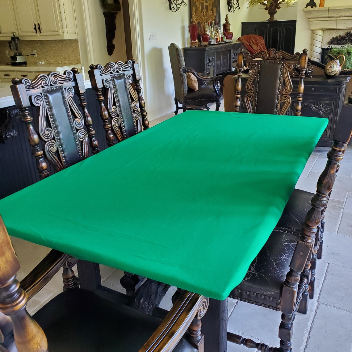 Felt Table Cover for Rectangle, Wood, Kitchen Style or Lifetime Tables ...