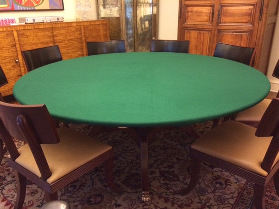 FREE SHIP Custom Made to Order Felt Poker Table Cover for Round, Square ...