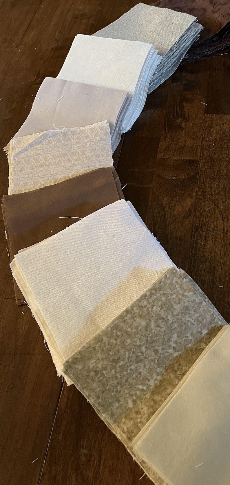 590 Pieces of Tan Cotton Fabric Squares - Etsy
