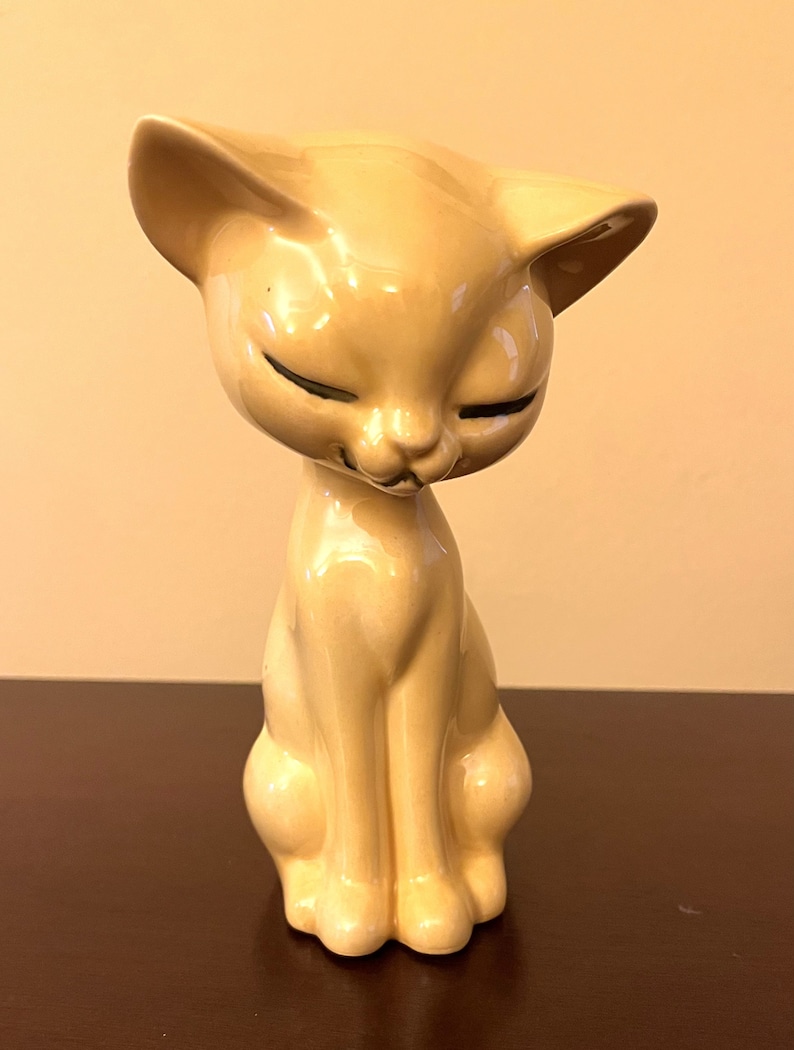 Vintage Mcnee Ceramic Cat Figurine - Etsy