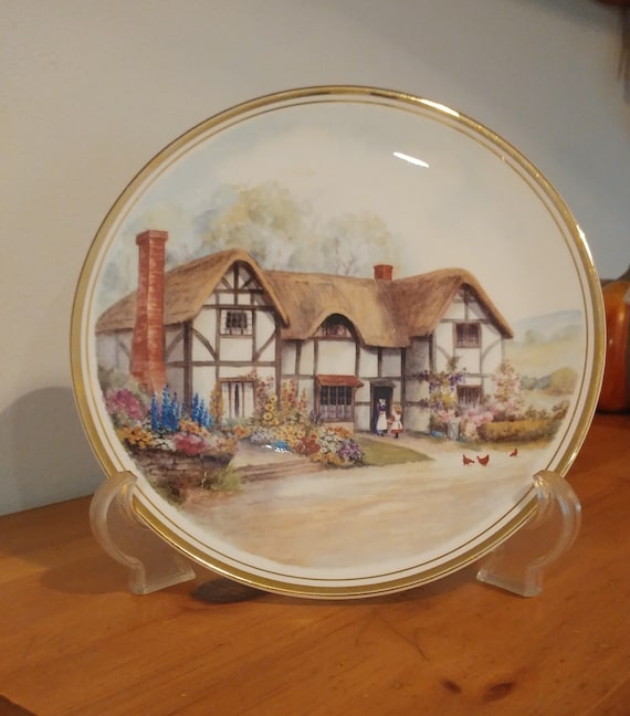 English Cottage Collector Plate - Etsy