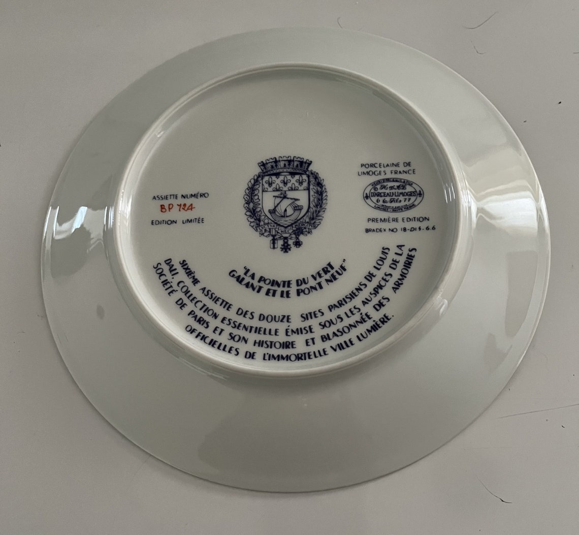 Louis Dali Limoges Collector Plate - Etsy
