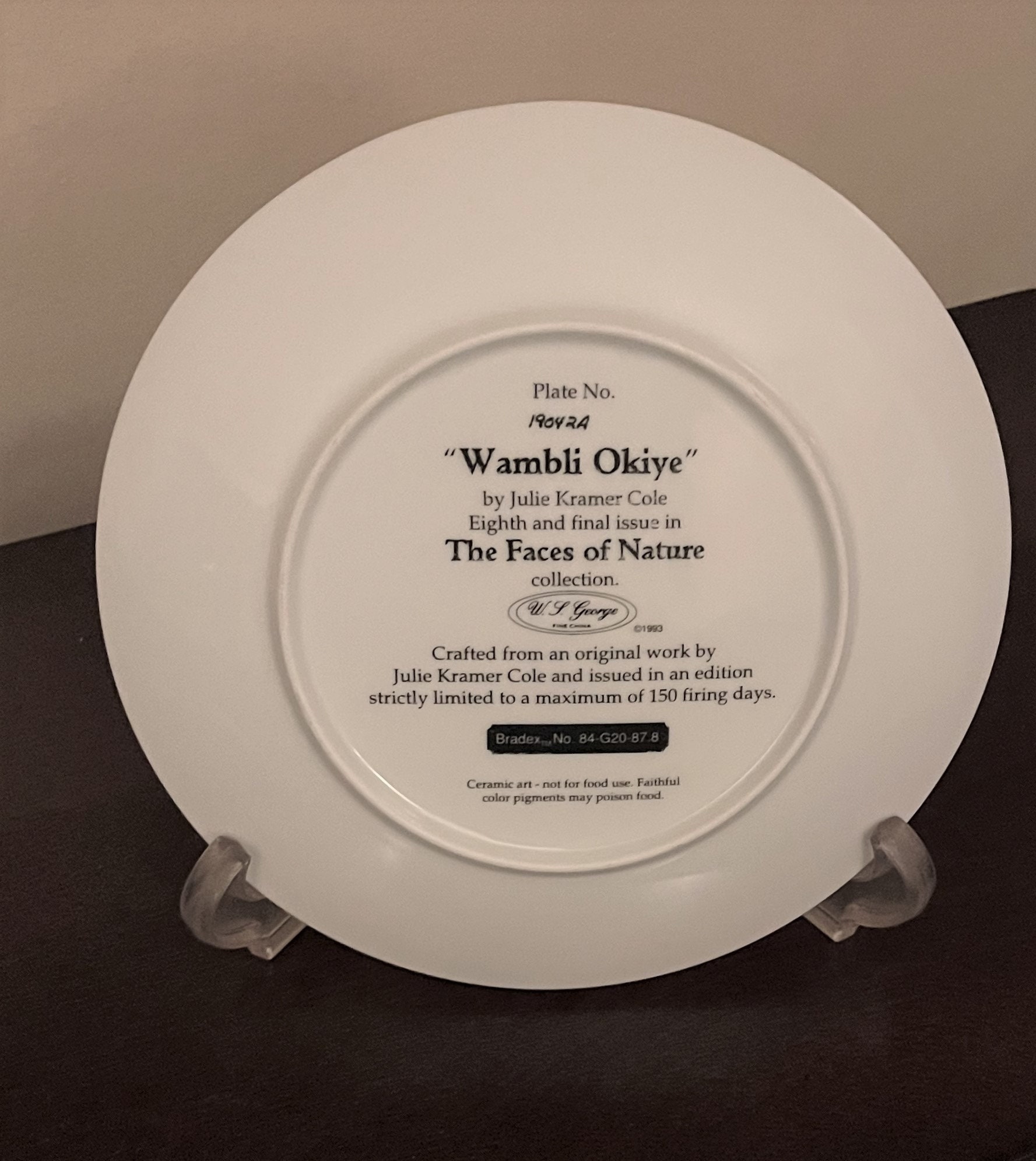 Wambli Okiye Collector Plate | Etsy